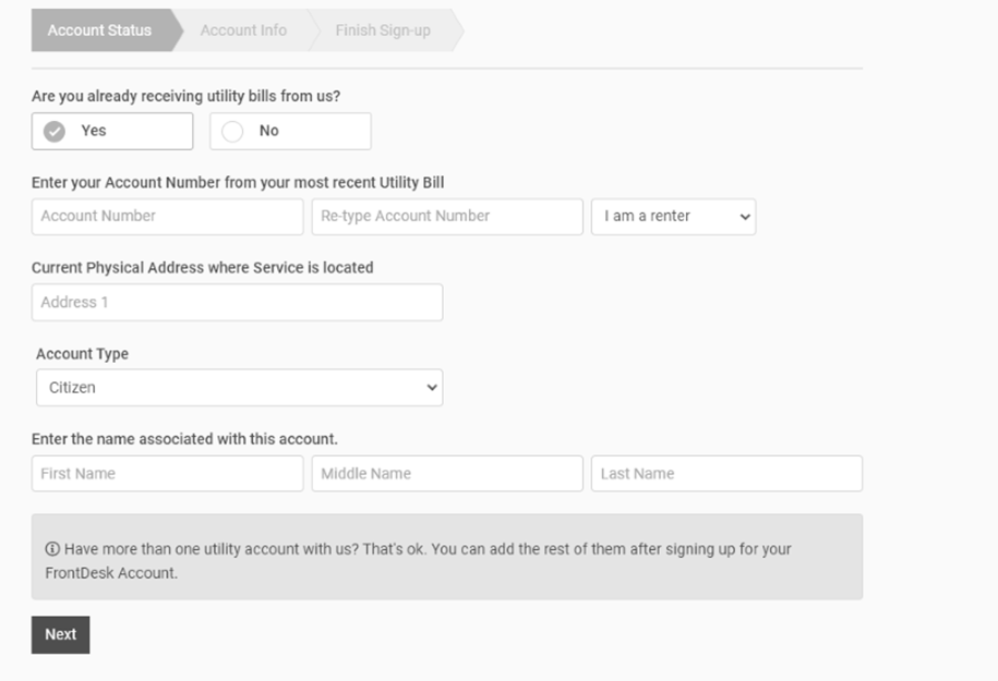 Create Your FrontDesk Account – City of Goodland